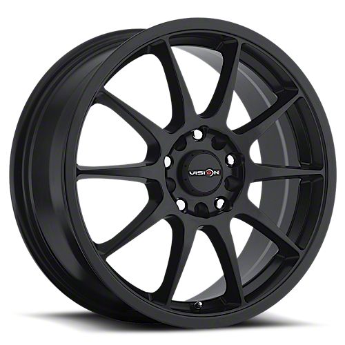 Vision Wheel Mustang Bane Matte Black Wheel; 17x7; 38mm Offset 425 ...