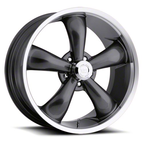 Vision Wheel Mustang Legend 5 Gunmetal Machined Wheel; 18x8.5; 32mm ...