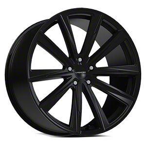 Vision Wheel Camaro Splinter Satin Black Wheel; Rear Only; 20x10.5 ...