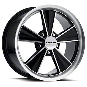 Vision Wheel Challenger Dazzler Gloss Black Machined Wheel; 20x10; 18mm ...
