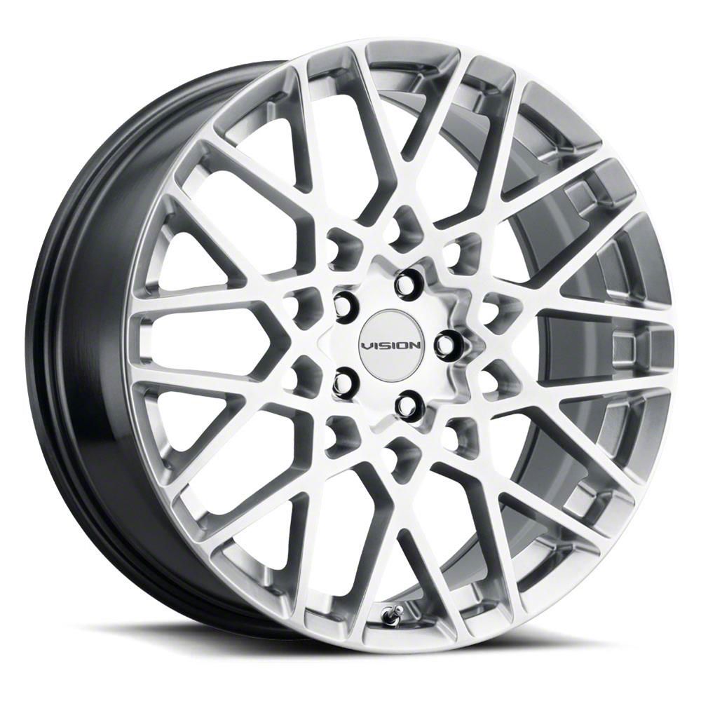 Vision Wheel Mach-E Recoil Hyper Silver Wheel; 20x8.5; 35mm Offset 474 ...