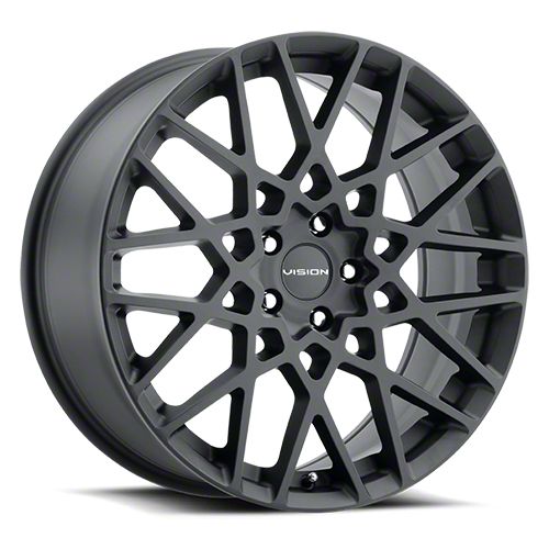 Vision Wheel Mustang Recoil Satin Black Wheel; 17x8; 38mm Offset 474 ...