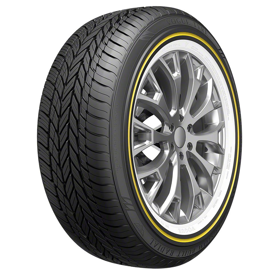 Vogue Mustang Custom Built Radial VIII Gold Stripe Tire 3206600 (215 ...