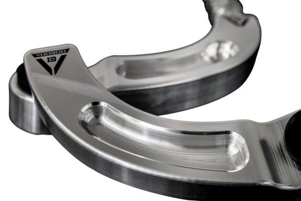 VooDoo13 Mustang Adjustable Rear Camber Arms; Hard Clear/Gunmetal Gray ...