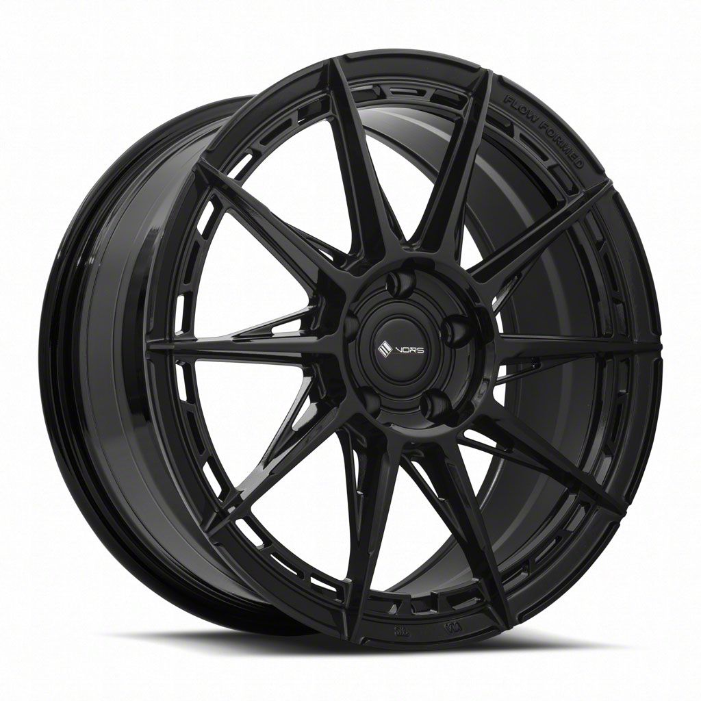 Vors Mustang LT55 Gloss Black Wheel; 18x8; 35mm Offset LT55188051435BK ...