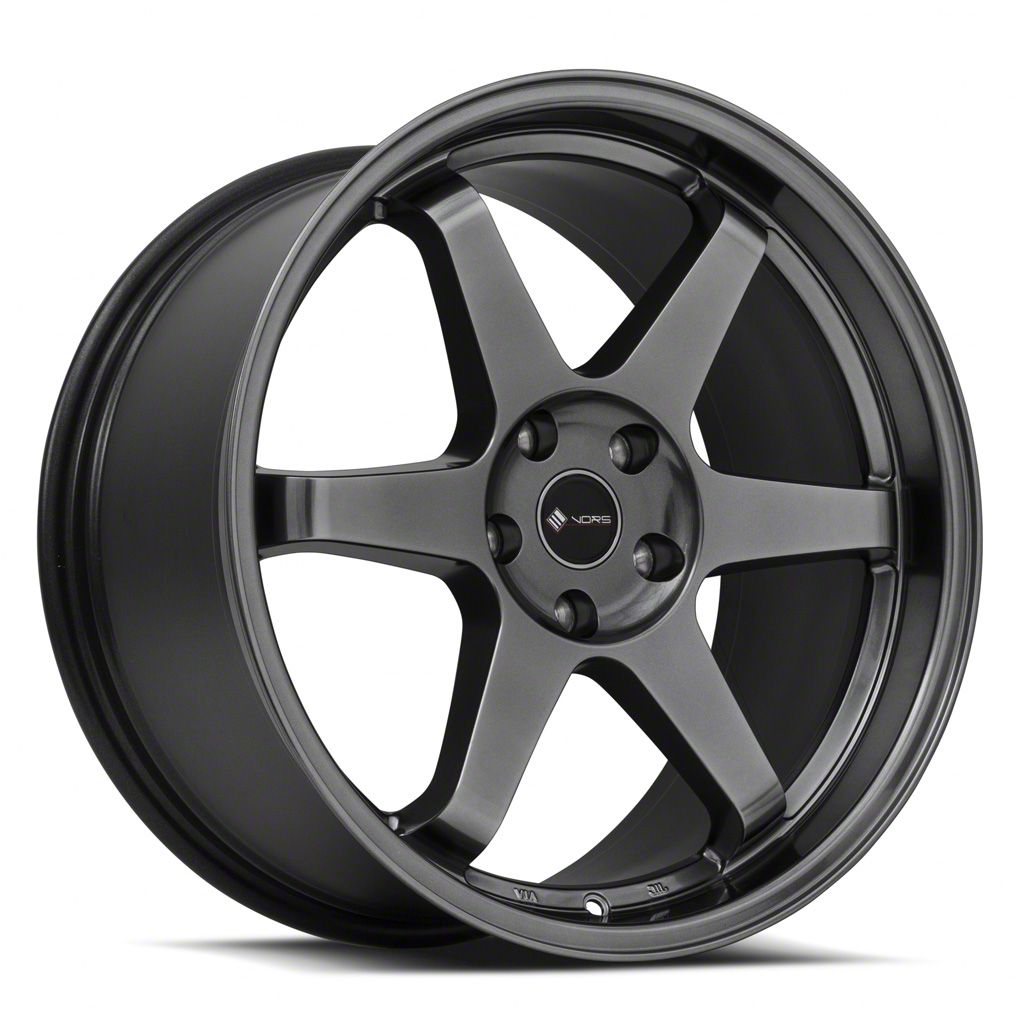 Vors Mustang TR37 Hyper Black Wheel; 19x9.5; 22mm Offset ...