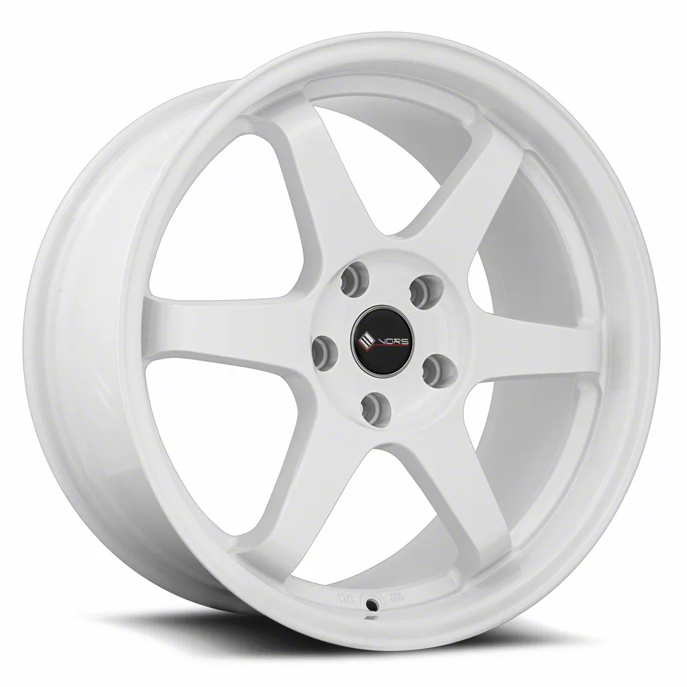 Vors Mustang TR37 White Wheel; 17x8; 35mm Offset TR37178051435W (94-98 ...