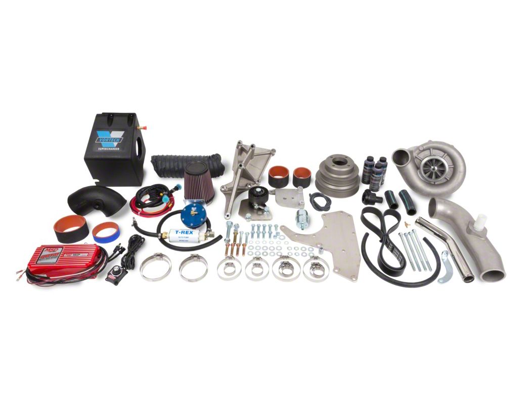 Vortech Mustang V-1 H/D Ti-Trim H.O. Supercharger Kit; Polished Finish ...