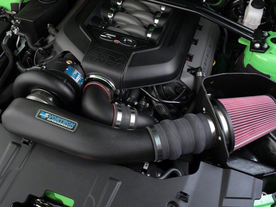 Vortech Mustang V-2 Ti-Trim Supercharger Tuner Kit with Charge Cooler ...