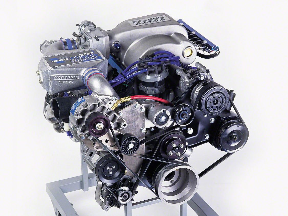 Vortech Mustang V-3 Si-Trim Supercharger Tuner Kit; Black Finish 4FA218 ...