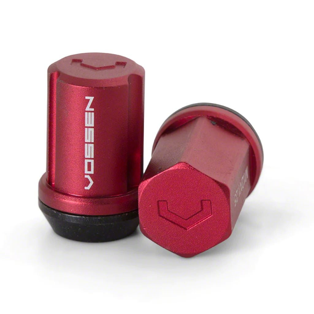 Vossen Corvette Red Locking Lug Nuts; M14 x 1.5 LUG-NL1450-RD (20-26 ...
