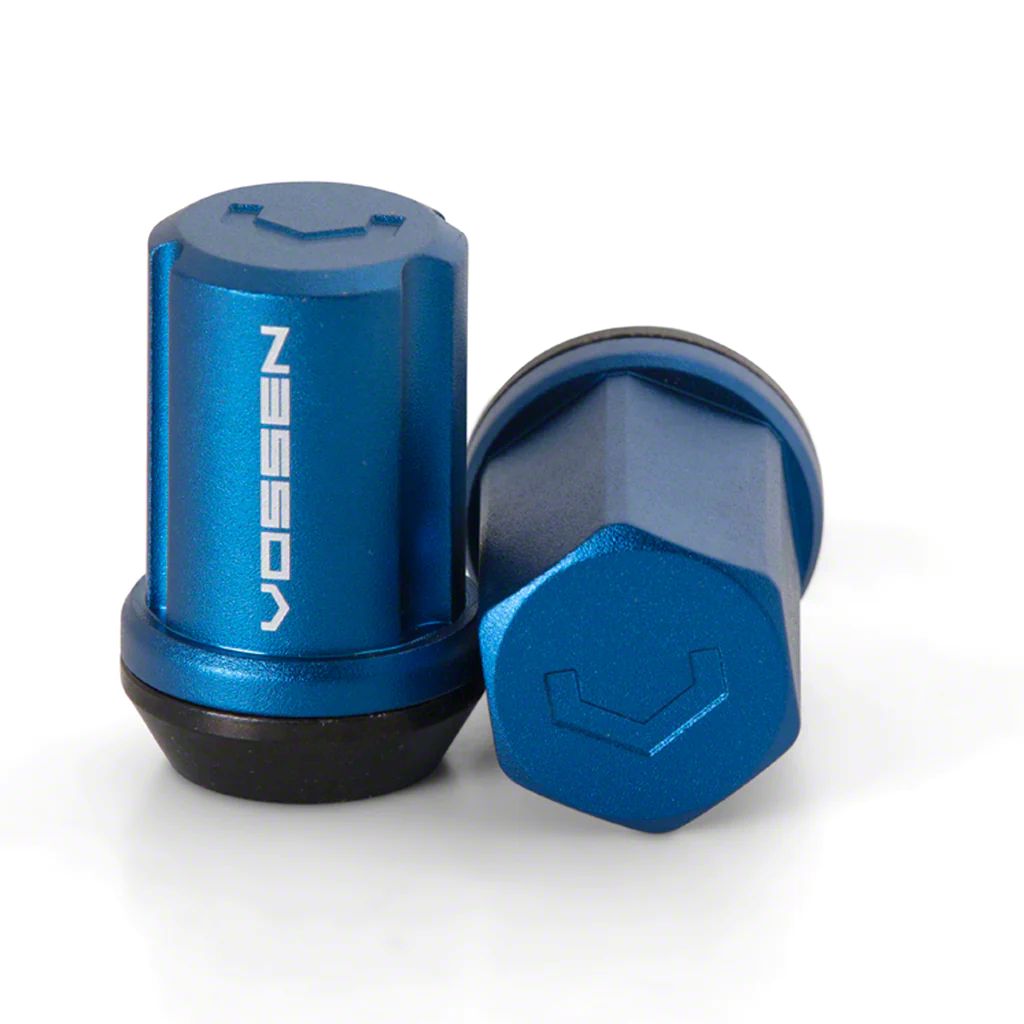 Vossen Wheel Accessories Mustang Blue Lug Nuts; M14 x 1.5; Set of 20 ...