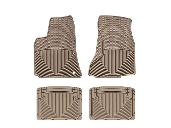 Weathertech Charger All-Weather Front and Rear Rubber Floor Mats; Tan ...