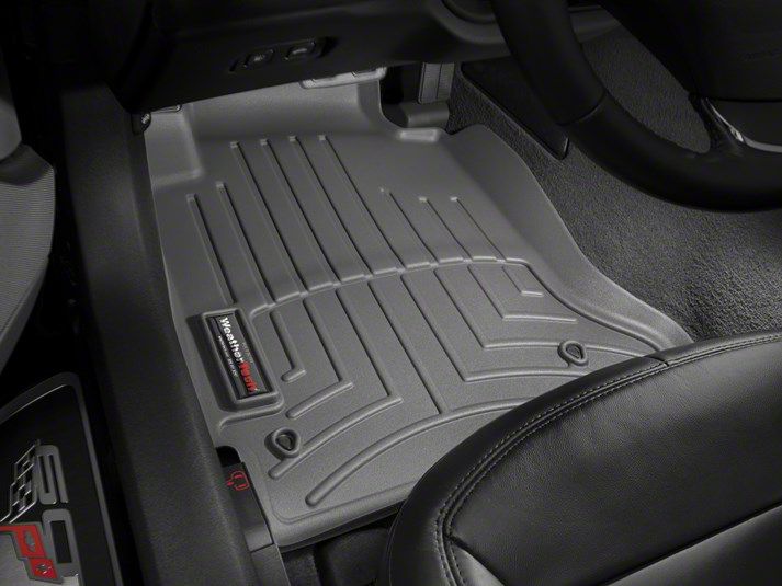 Weathertech Corvette DigitalFit Front Floor Liners; Gray 464741 (05 ...