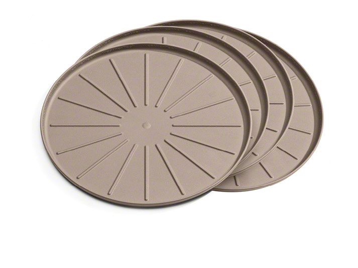 Weathertech Mustang 8-Inch Round Coaster Set; Tan 8A8CSTTN - Free Shipping