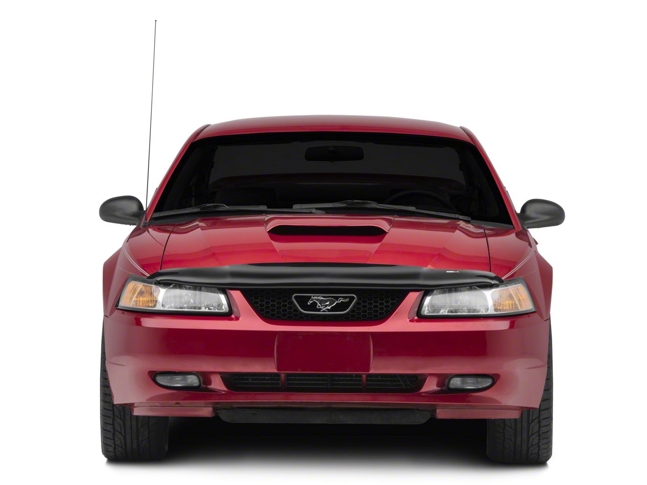 Weathertech Mustang Stone and Bug Deflector; Dark Smoke 50104 (99-04 ...