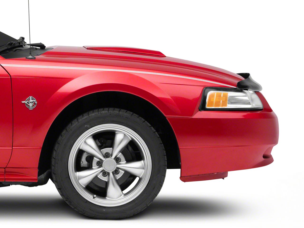 Weathertech Mustang Stone and Bug Deflector; Dark Smoke 50104 (99-04 ...