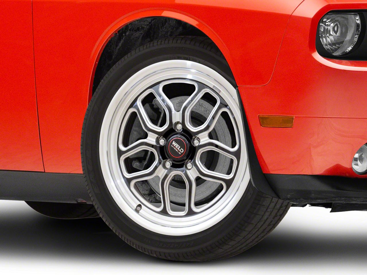 WELD Performance Charger Laguna Drag Gloss Black Milled Wheel; Front ...