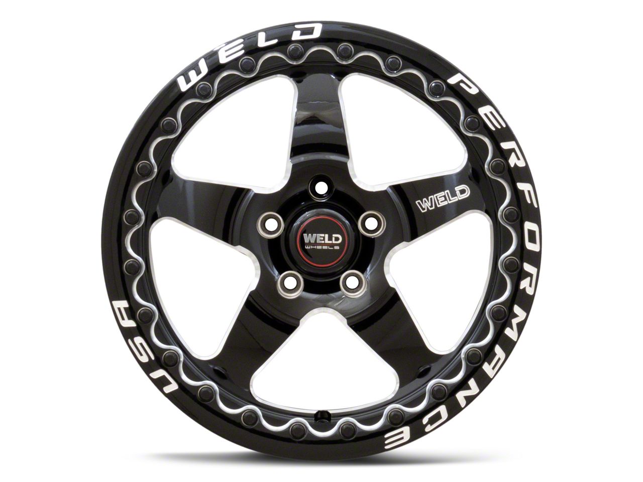 WELD Performance Charger Ventura Beadlock Gloss Black Milled Wheel ...