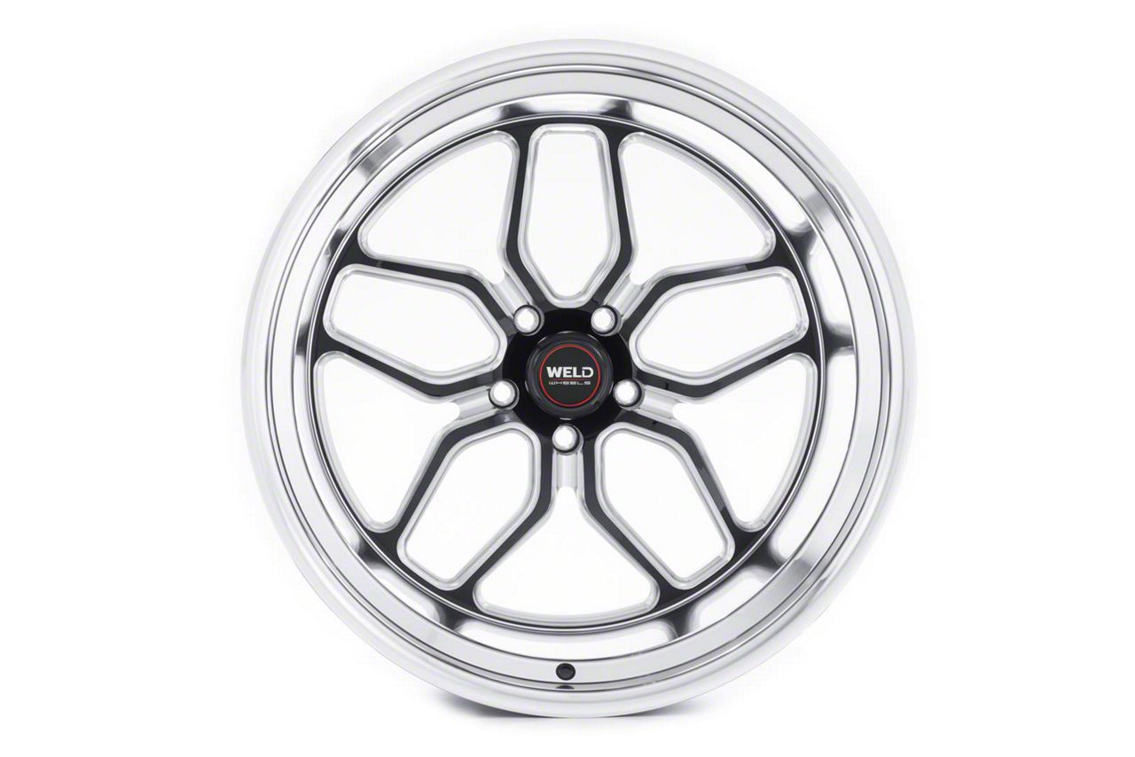 WELD Performance Challenger Laguna Gloss Black Milled Wheel; Rear Only ...