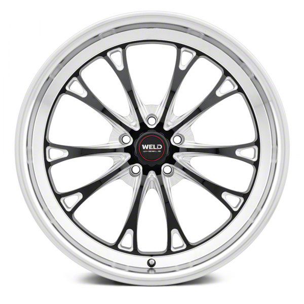 WELD Performance Mustang Belmont Drag Gloss Black Milled Wheel; Front ...