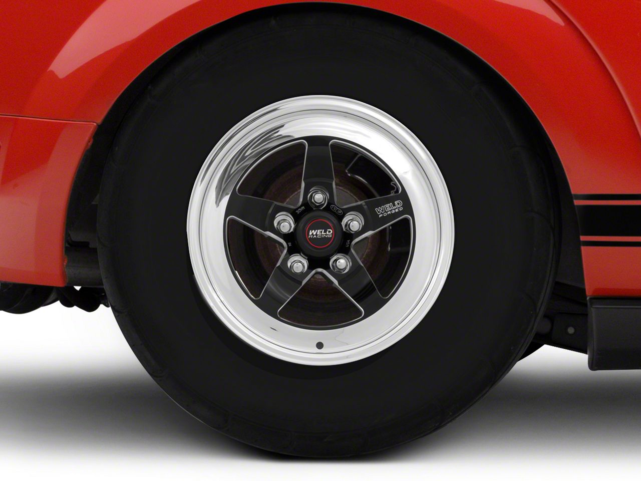 Weld Racing Mustang RTS S71 Black Anodized Wheel; Rear Only; 15x10 ...