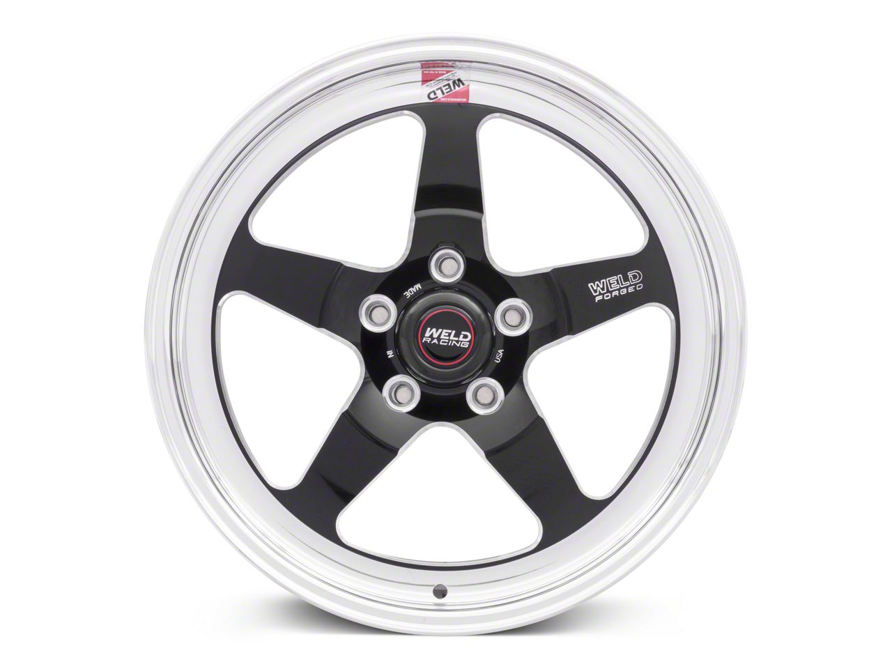 Weld Racing Mustang RTS S71 Black Anodized Wheel; Front Only; 17x5 ...