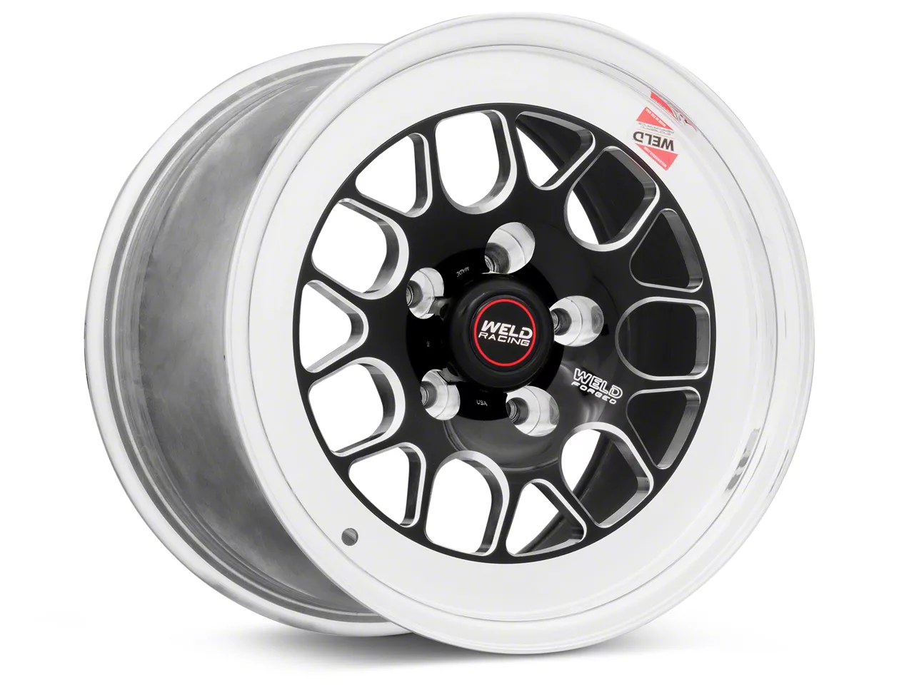 Weld Racing Mustang RTS S77 Black Anodized Wheel; Rear Only; 15x10 ...
