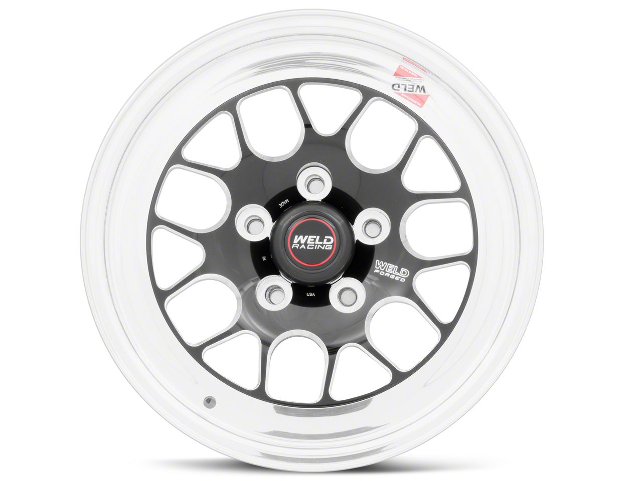 Weld Racing Mustang RTS S77 Black Anodized Wheel; Rear Only; 15x10 ...