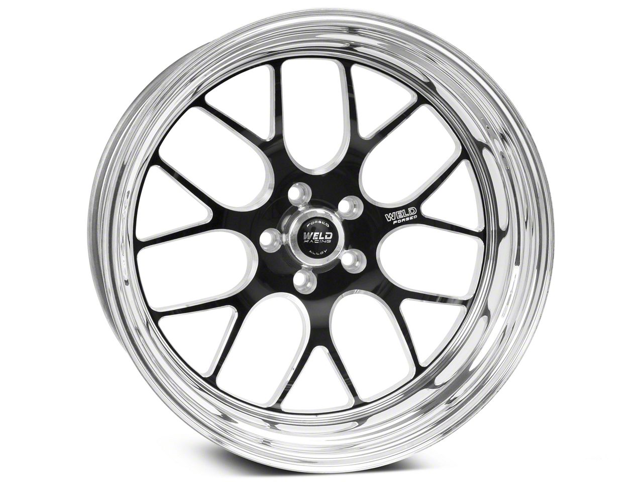Weld Racing Mustang RTS S77 Black Anodized Wheel; Rear Only; 15x10 ...