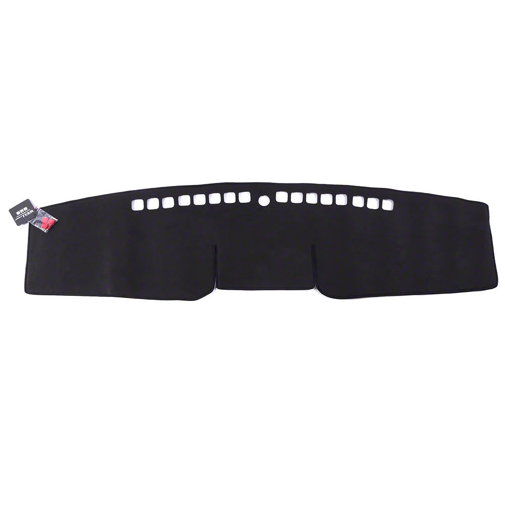 WELLvisors Mustang Suede Style Dash Mat; Black 3-777FD008 (10-14 ...
