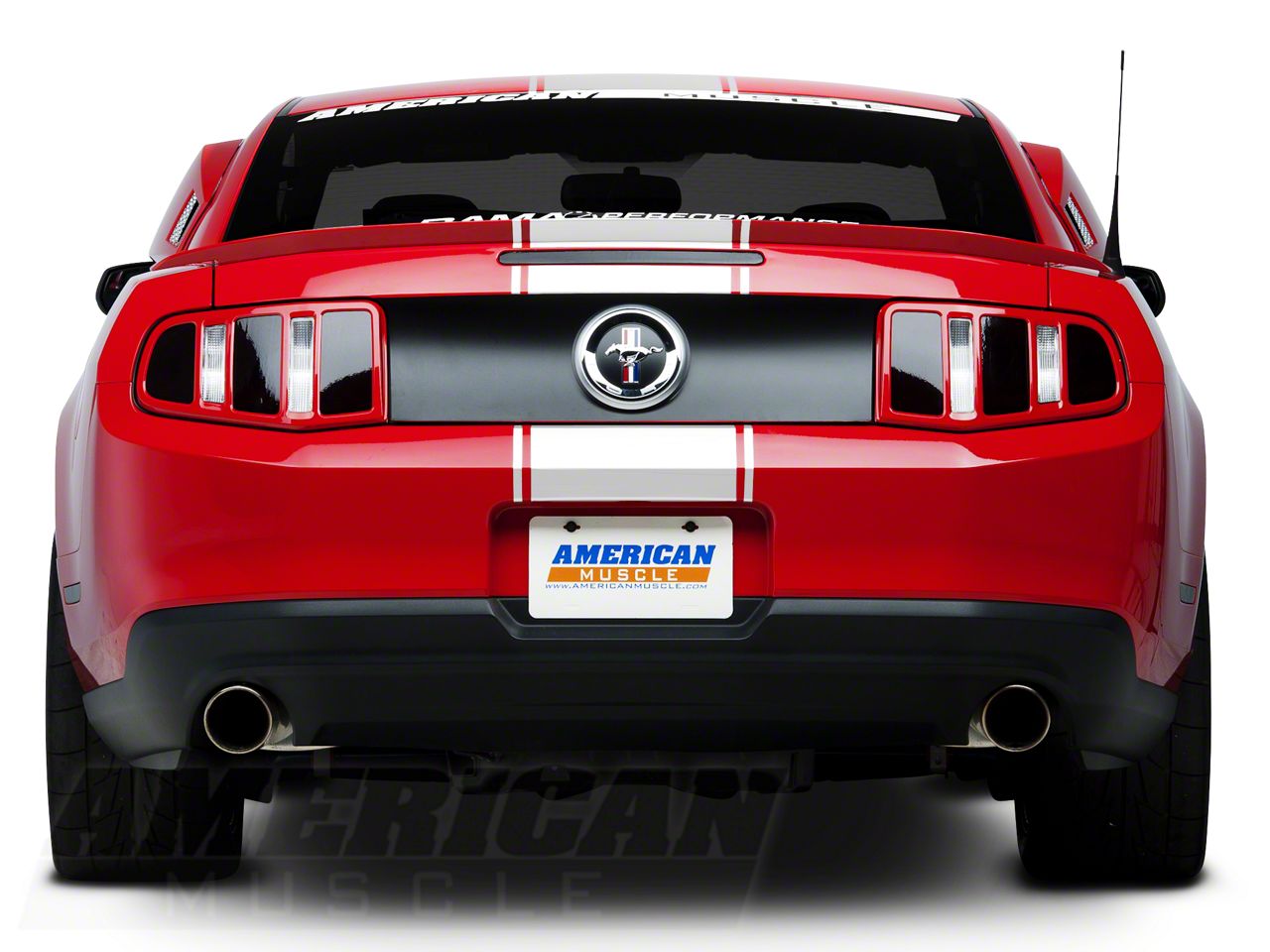SEC10 Mustang Super Snake Style Stripes; White 26155G05 (05-14 Mustang ...