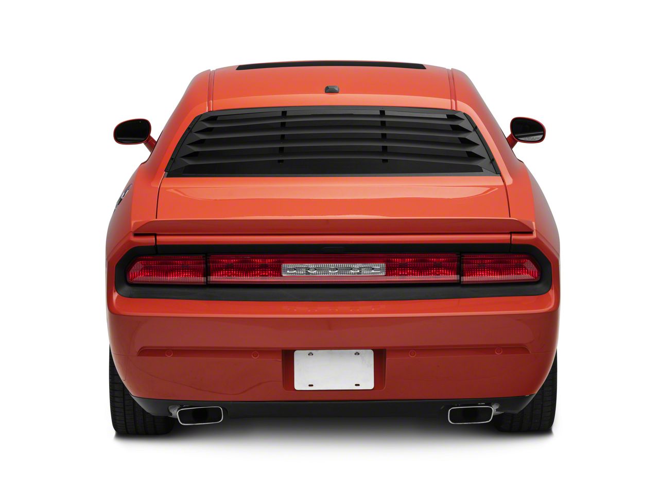 Challenger Rear Window Louvers; Aluminum (08-23 Challenger) - Free Shipping