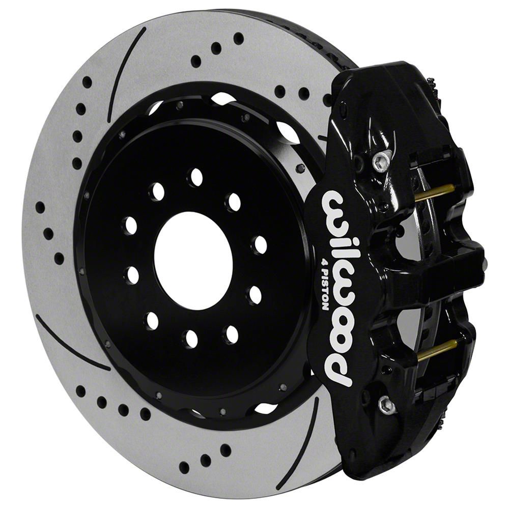 Wilwood Corvette AERO4 Rear Big Brake Kit with 14-Inch Drilled and ...