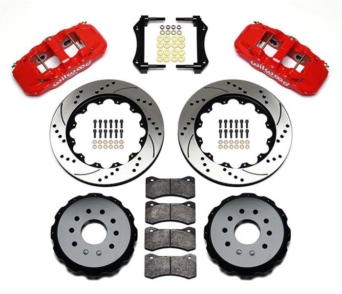 Wilwood Corvette AERO4 Rear Big Brake Kit with 14-Inch Drilled and ...