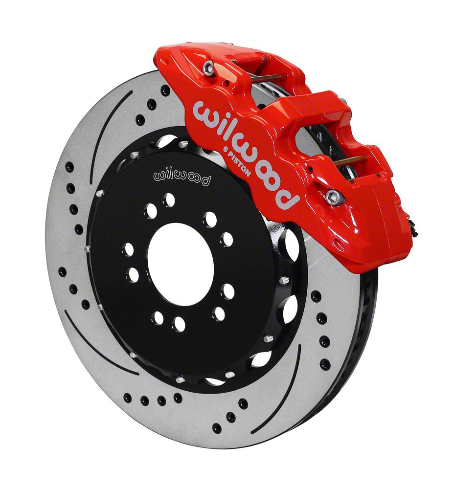 Wilwood Corvette AERO6 Front Big Brake Kit with 14.25-Inch Drilled and ...