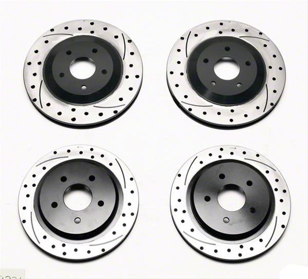 Wilwood Corvette Promatrix Drilled and Slotted Rotors; Front and rear ...