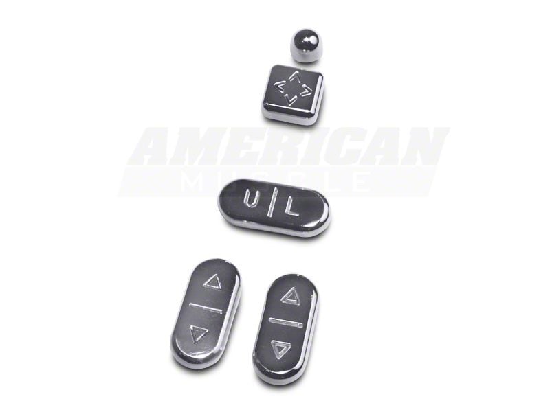 SpeedForm Mustang Modern Billet Window Switch Kit; Polished 54006 (97 ...