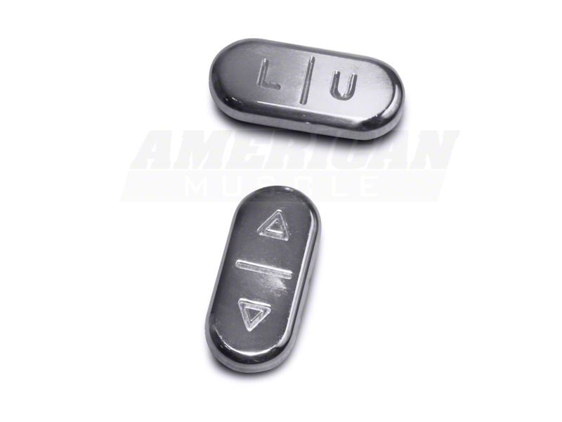 SpeedForm Mustang Modern Billet Window Switch Kit; Polished 54006 (97 ...