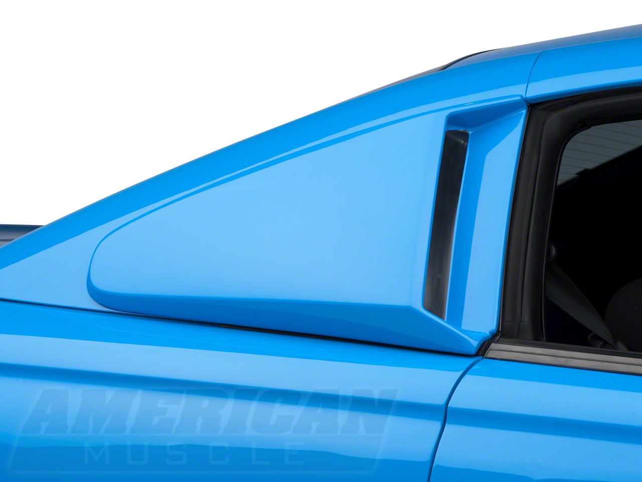 Mustang Quarter Window Scoops; Unpainted (94-98 Mustang Coupe) - Free ...