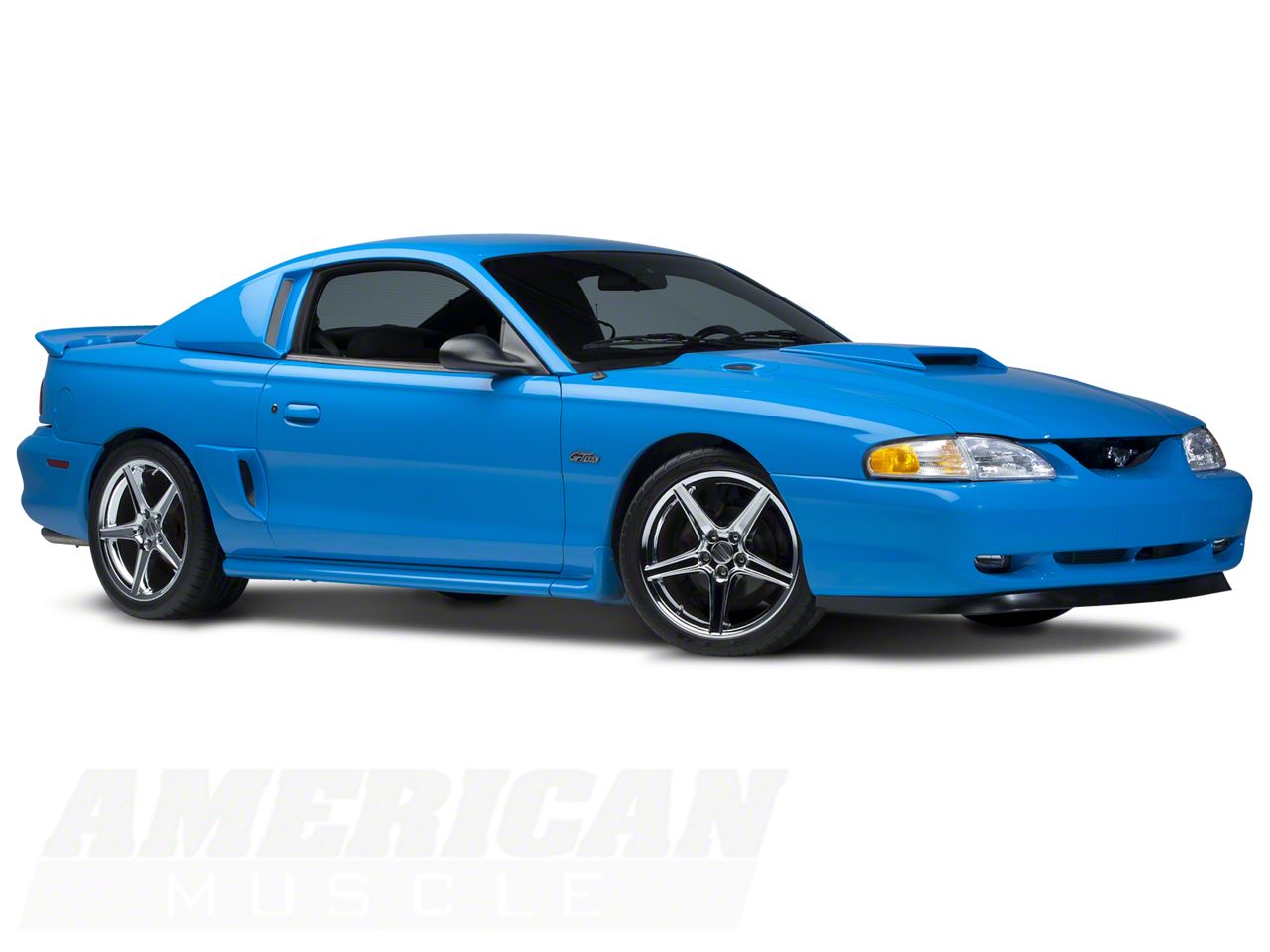 Mustang Quarter Window Scoops; Unpainted (94-98 Mustang Coupe) - Free ...