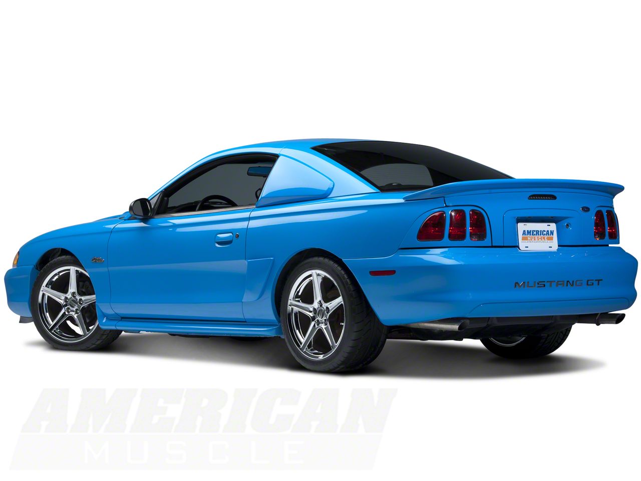 Mustang Quarter Window Scoops; Unpainted (94-98 Mustang Coupe) - Free ...
