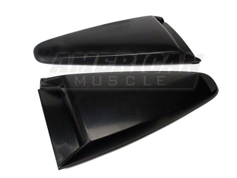 Mustang Quarter Window Scoops; Unpainted (94-98 Mustang Coupe) - Free ...