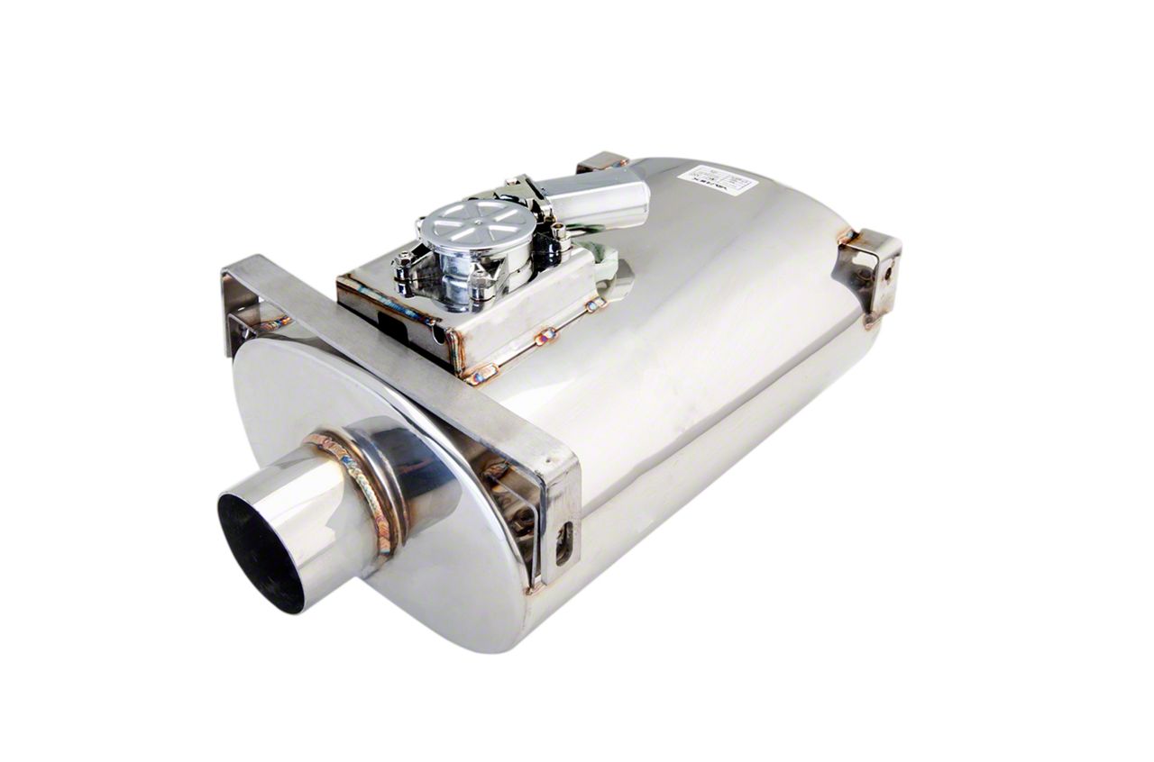 XForce Camaro Varex Valved Center/Center Oval Muffler; 2.50-Inch Inlet ...