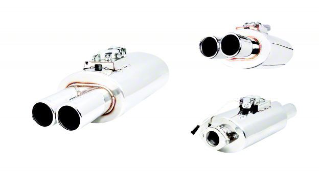 XForce Challenger Varex Valved Center/Twin-Out Oval Muffler with 3-Inch ...