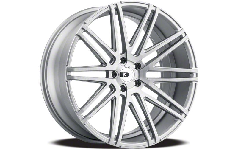 XO Luxury Mustang Milan Matte Silver with Brushed Face Wheel; 20x10 ...