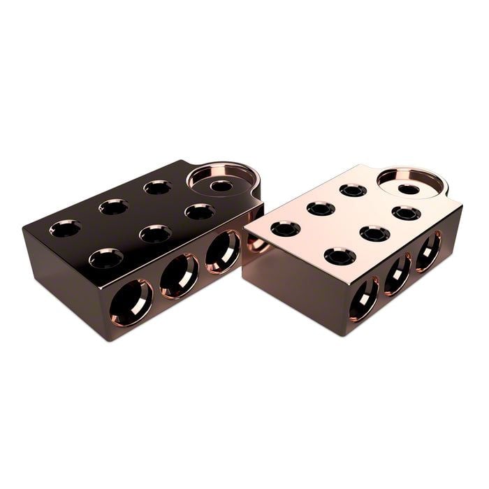 XS Power Camaro 700 Series Copper Terminal Blocks; 6 Wire; 1/0 AWG TB ...