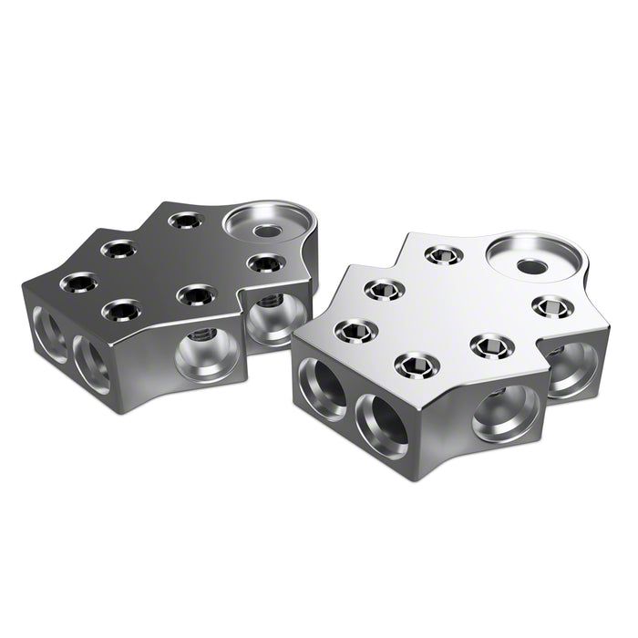 XS Power Challenger 600 Series Aluminum Terminal Blocks; 6 Wire; 1/0 ...