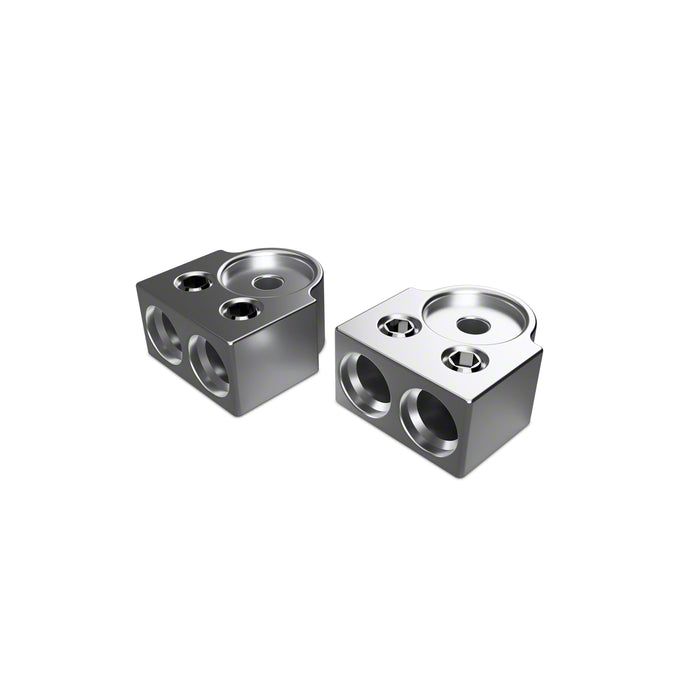 XS Power Corvette 600 Series Aluminum Terminal Blocks; 2 Wire; 1/0 AWG ...