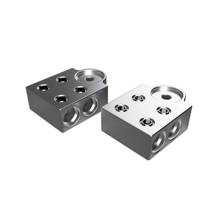 XS Power Corvette 600 Series Aluminum Terminal Blocks; 4 Wire; 1/0 AWG ...